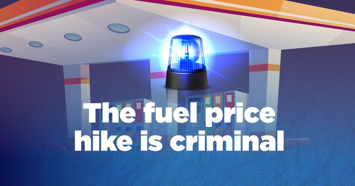 Slash fuel prices!